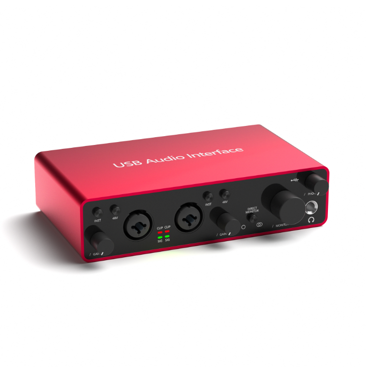 Buy Wholesale China 48v Phantom Power Usb Audio Interface Studio ...