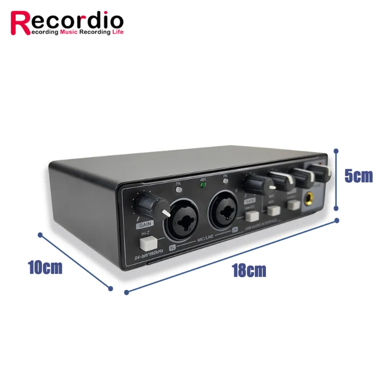 Buy Wholesale China Gax-md22p 2 In 2 Out Usb Audio Interface Recording Sound Card & Usb Audio ...