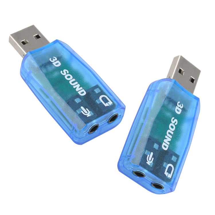 Hot Mini External 3d Usb Sound Card 5.1 Channel Audio Card Adapter 3 ...