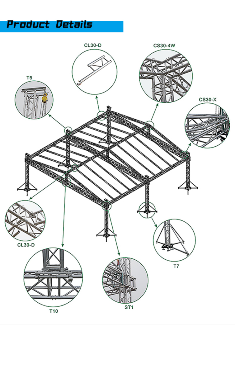 Heavy Loading Lighting Stand Truss Sport Hall Lighting Detachable ...