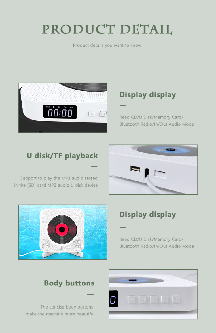 Buy Wholesale China Amaboo Portable Dvd,vcd Players For Home & Portable ...