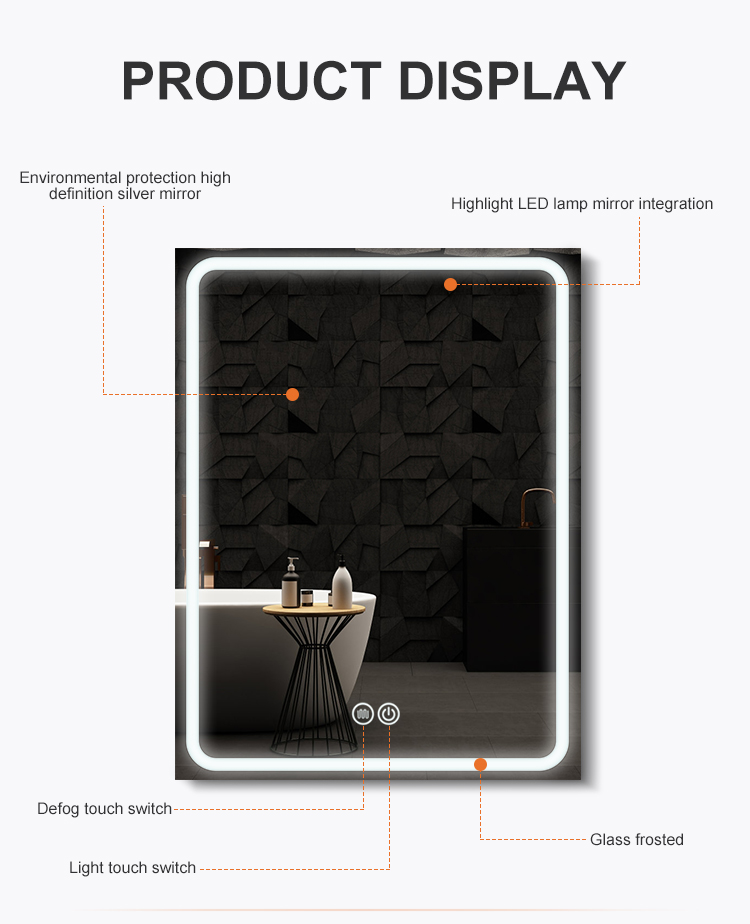 Minimalist Style Mirror With Led Light Led Mirror With Backlight Mirror ...