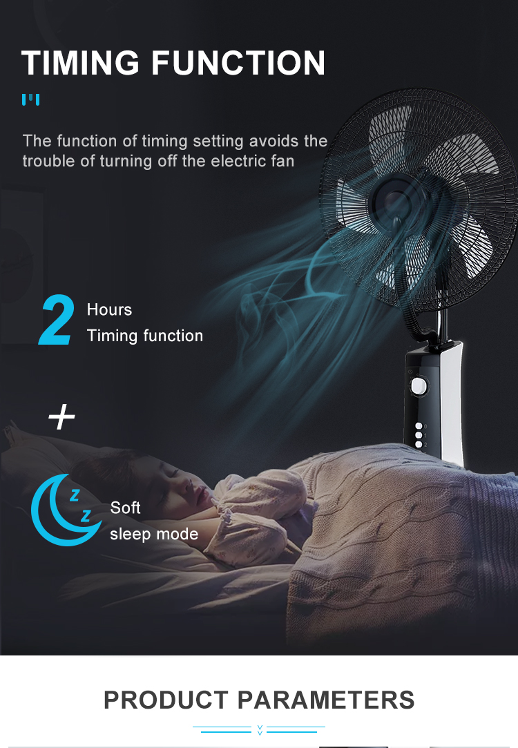 Buy Wholesale China 16'' Mesh Grill Mist Fan Touching Panel Water Mist ...