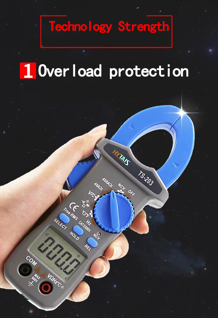 Hytais Ts203 Ac Dc Current Clamp Meter Multimeter True Rms Diode Clamp Meters $17.01 - Wholesale ...