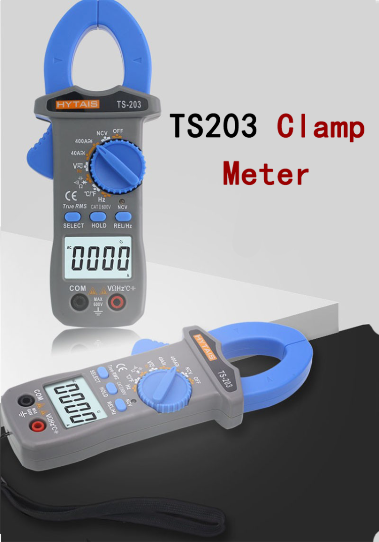 Hytais Ts203 Ac Dc Current Clamp Meter Multimeter True Rms Diode Clamp Meters $17.01 - Wholesale ...