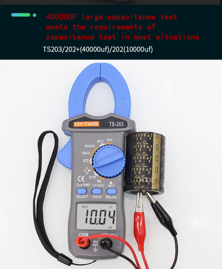 Hytais Ts203 Ac Dc Current Clamp Meter Multimeter True Rms Diode Clamp Meters $17.01 - Wholesale ...