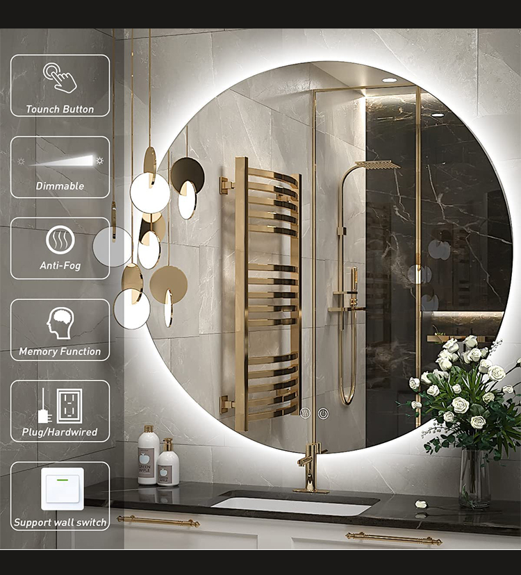 Buy China Wholesale Contemporary Electronic Miroir Anti Fog Led Smart ...