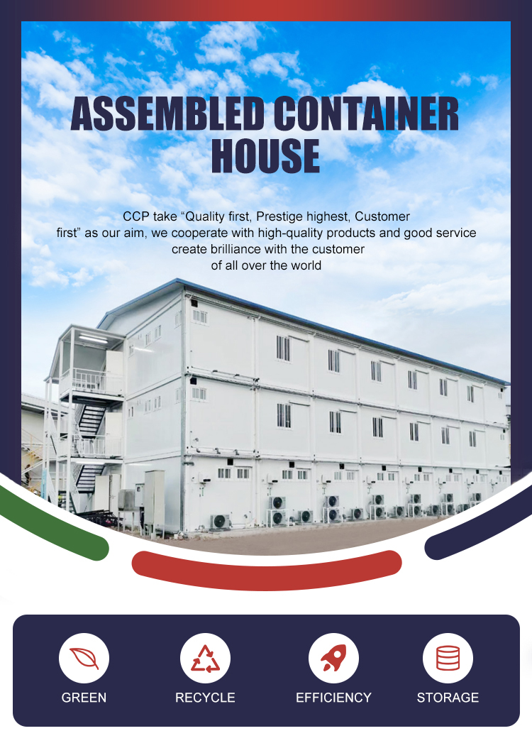 Quick Assembled Container Office Small Home Prefab Homes 3 Bedroom China Prefabricated Houses ...