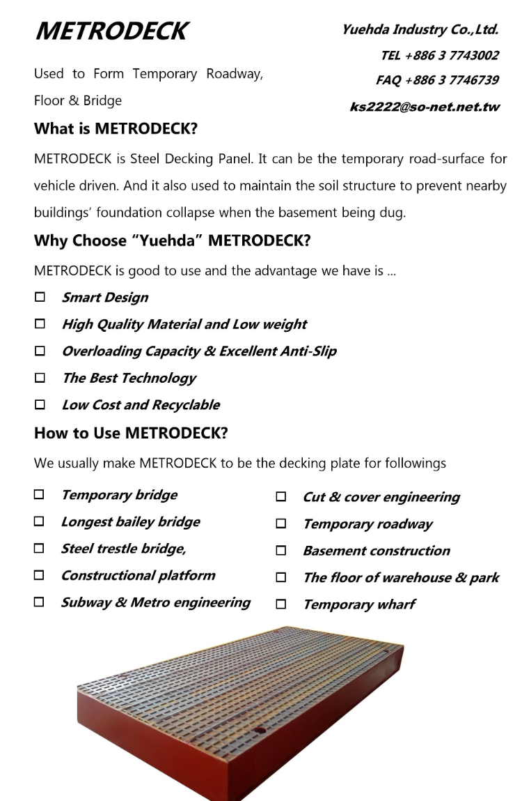 Buy Wholesale China The Metrodeck Steel Decking Panel Steel Deck Used ...