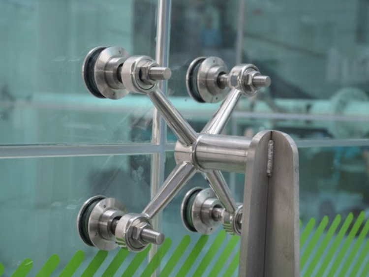 Sus304 316 Stainless Steel Stairs Railing Glass Clamp Spider For ...