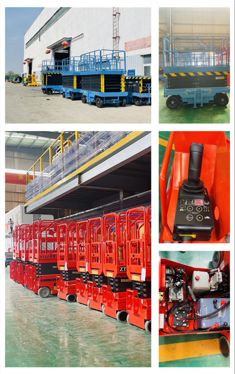 Battery Powered 220v Work Platform Lift Machines Scissor Lift Platform ...