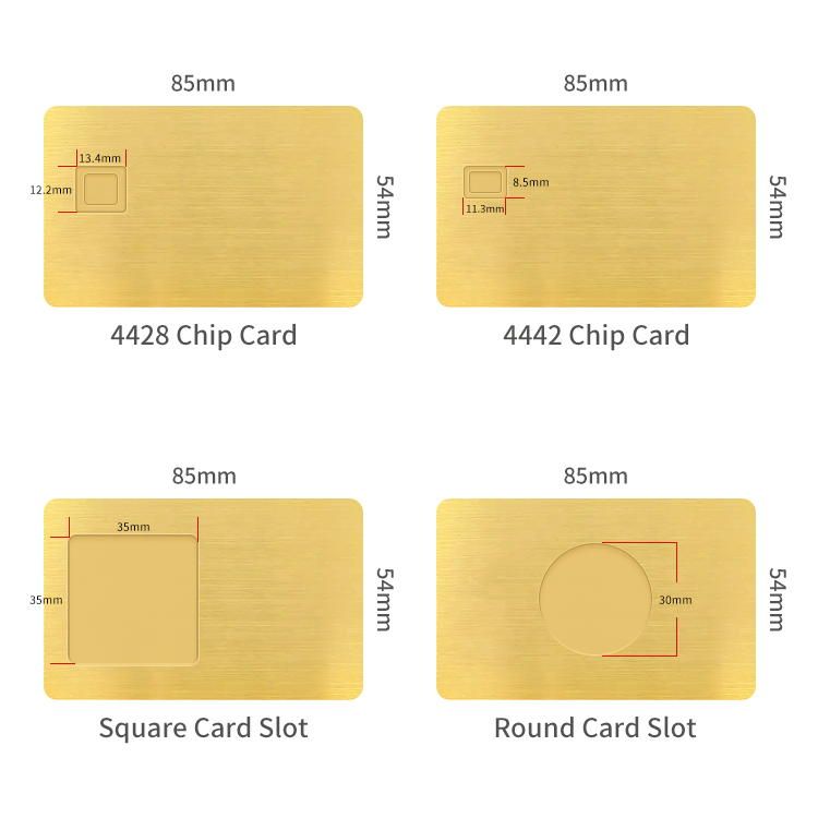 Customized Laser Stainless Steel Brushed Nfc Metal Business Card Chip ...