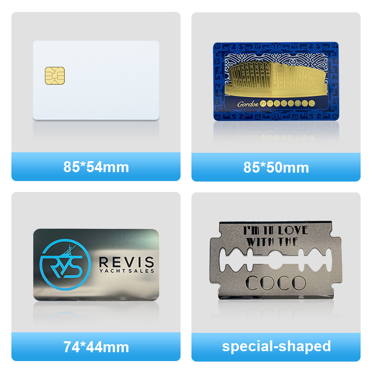 Customized Laser Stainless Steel Brushed Nfc Metal Business Card Chip ...