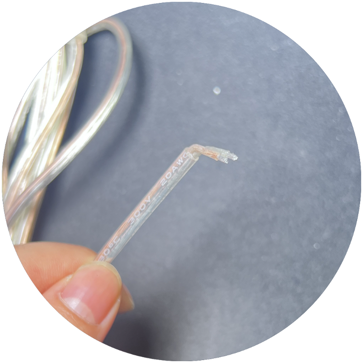 2m Dc5v Cooper Transparent Usb Cable Connector With Switch For Led Neon ...