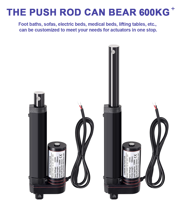 Buy Wholesale China Electric Push Rod 3000n 2000n 12v 24v Electric Dc ...