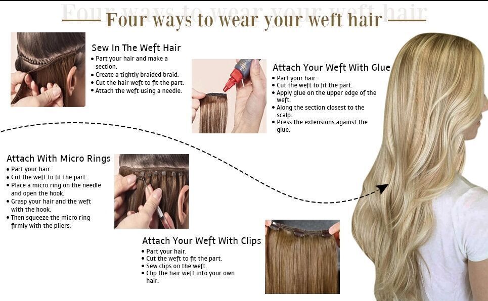 Wholesale Remy Hair Extensions Cuticle Aligned Double Drawn Hand-tied ...