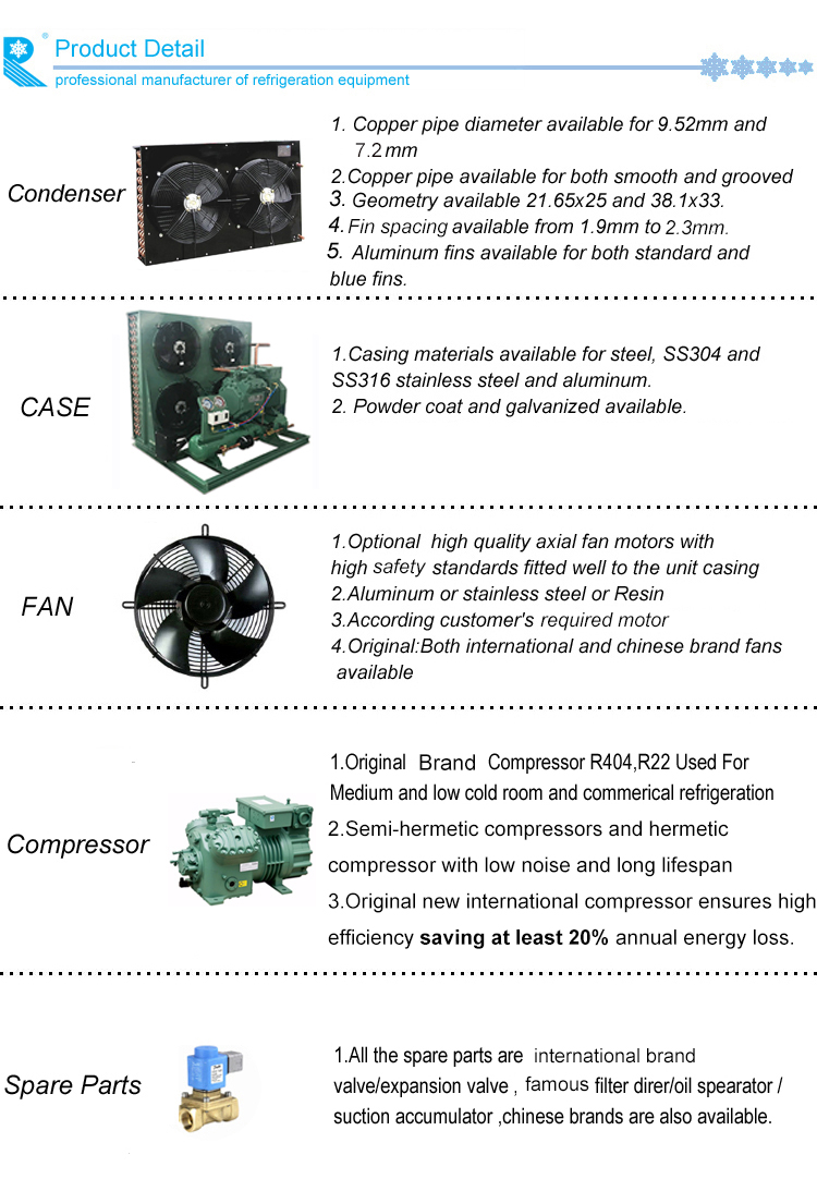 Buy Wholesale China Single Phase Gas R404 Bitze Refrigeration ...
