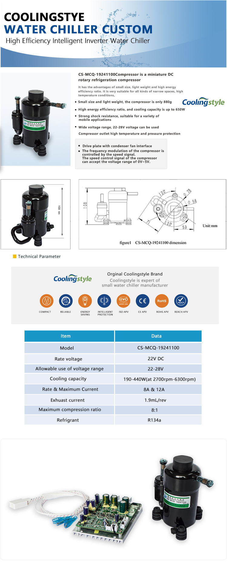 R134a Zel Compressor 24 Volt Refrigerator Compressor - China Wholesale ...