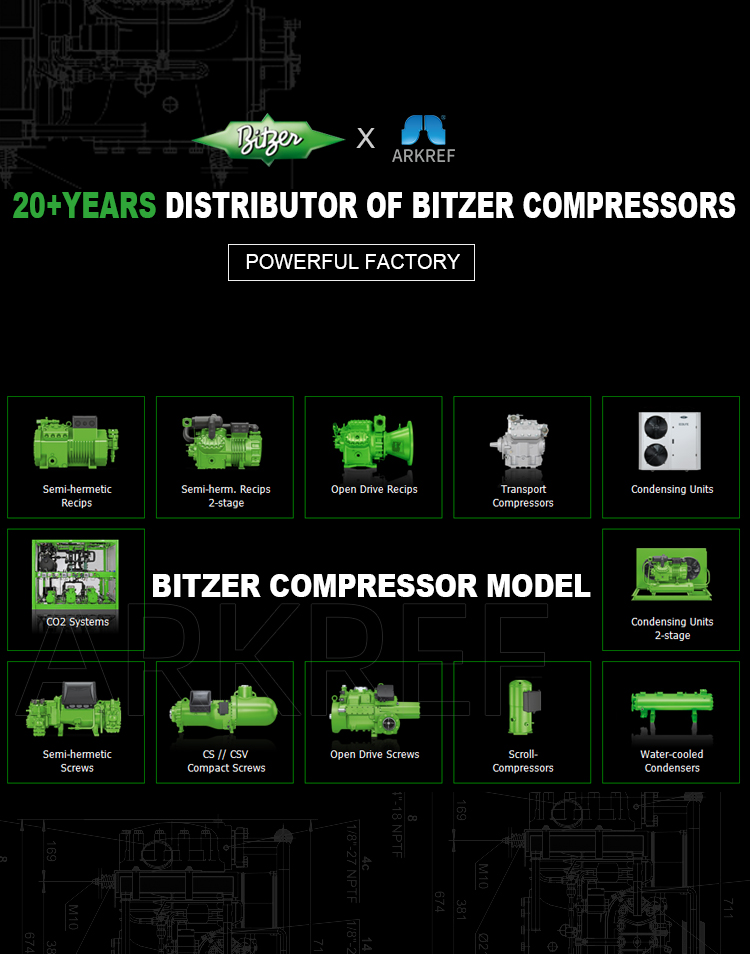 Buy Wholesale China R22/r134a/r404a/r507a/r407c/r407a Low Temperature Hvac Refrigeration Bitzer ...