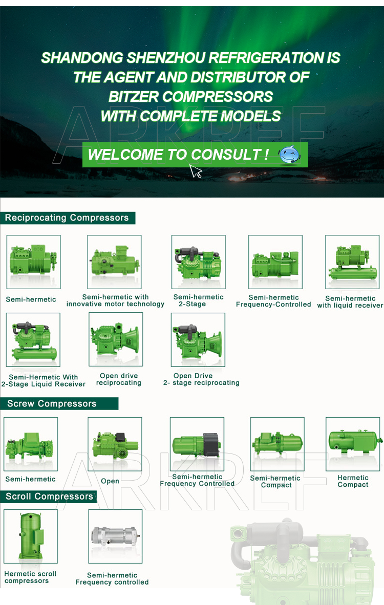 Buy Wholesale China R22/r134a/r404a/r507a/r407c/r407a Low Temperature Hvac Refrigeration Bitzer ...