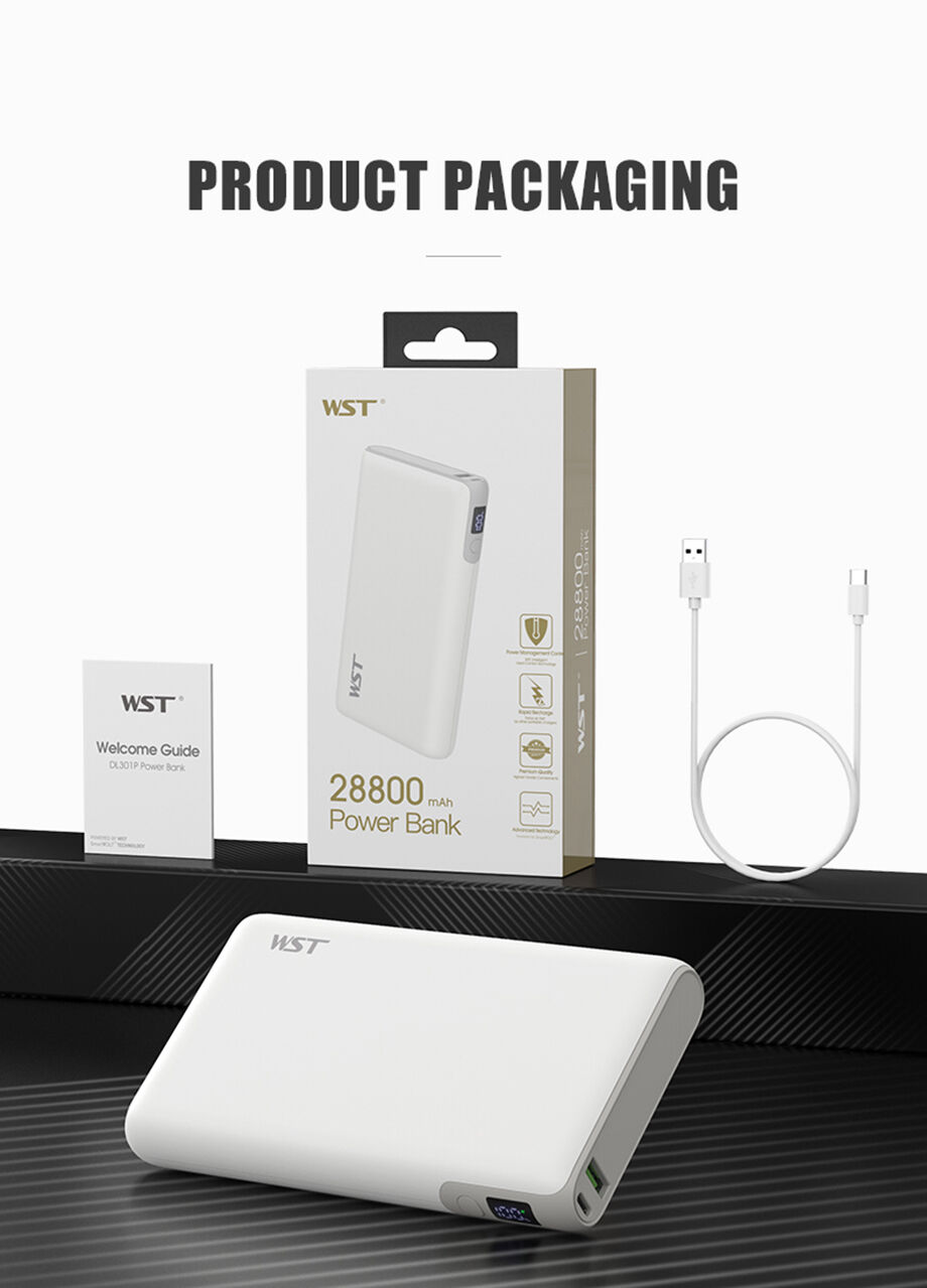 Buy China Wholesale Wst 30000mah Power Bank Portable Powerbank With Led ...