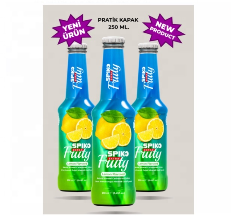 Buy Turkey Wholesale Spiko Fruity Soda Green Apple 250 Ml*24 & Bottle ...