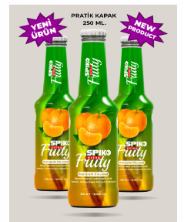 Buy Turkey Wholesale Spiko Fruity Soda Green Apple 250 Ml*24 & Bottle ...