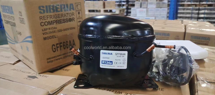 Siberia Refrigerator Compressor R134a 220v/50hz Gff66aa 1/4 Siberia ...