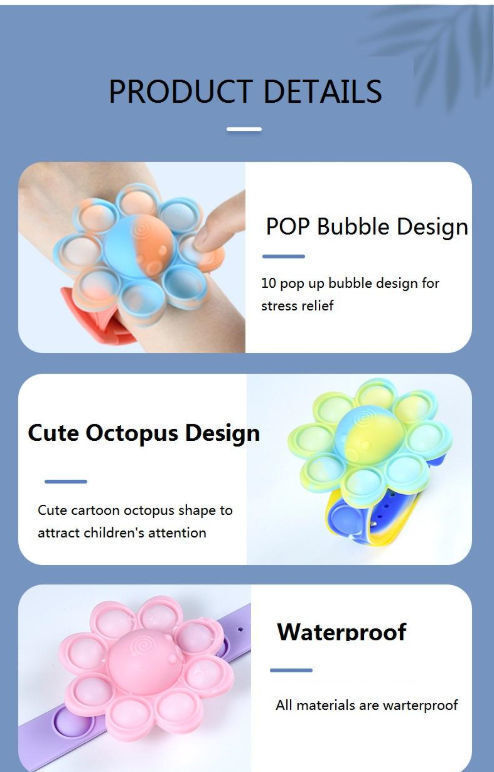 Buy Wholesale China Fidget Pop Bracelet Ring Toy,push Bubble Sensory ...