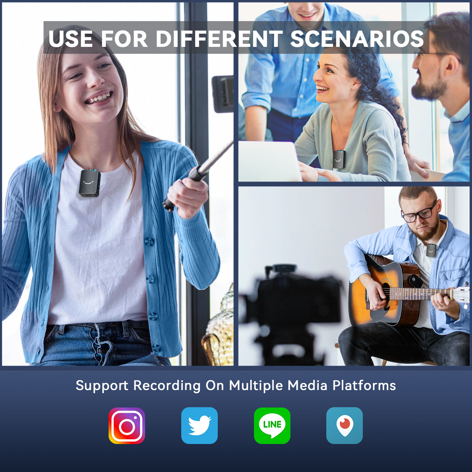 Buy Wholesale China Fifine Wireless Mic M9 Clip On Lavalier Microphone ...