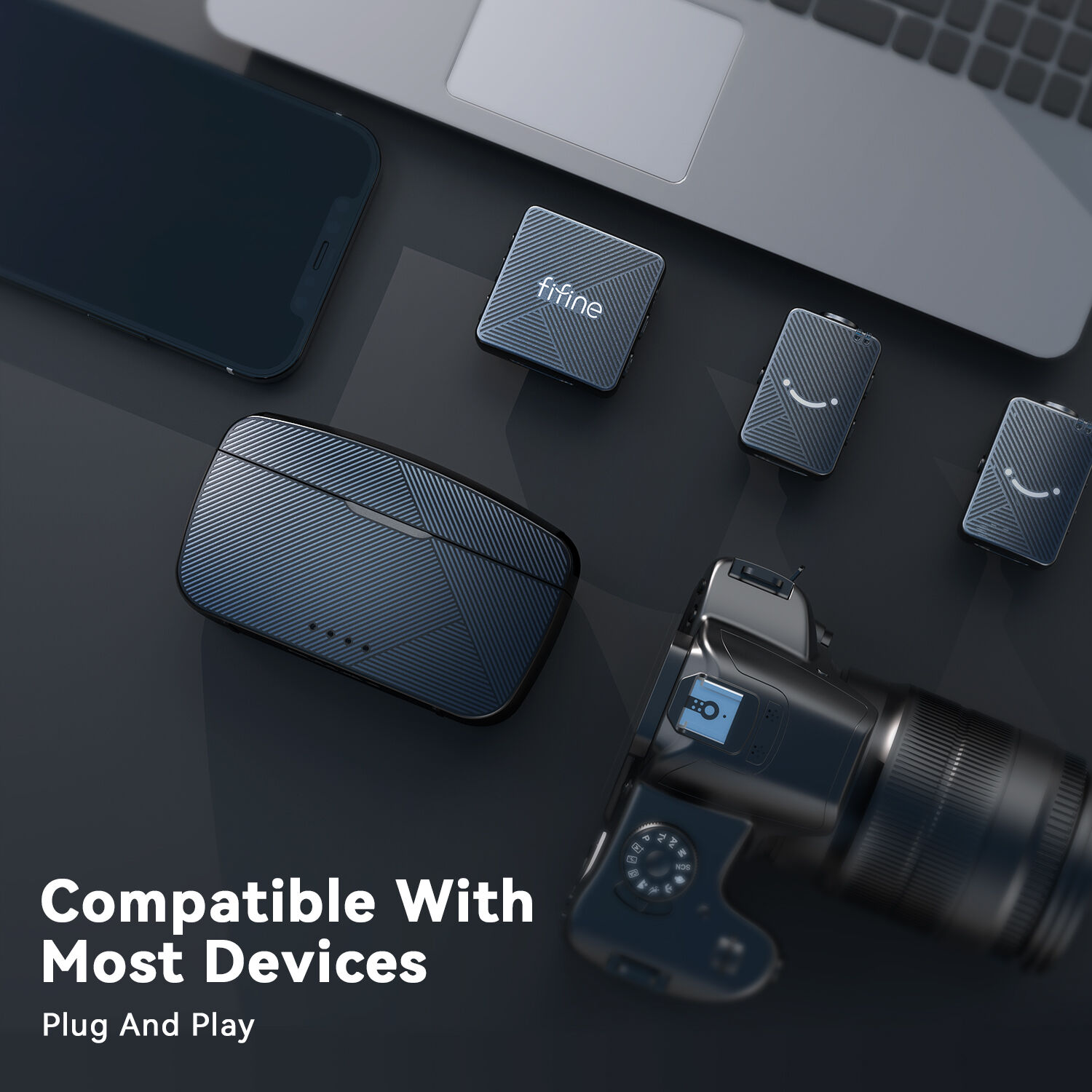 Buy Wholesale China Fifine Wireless Mic M9 Clip On Lavalier Microphone ...