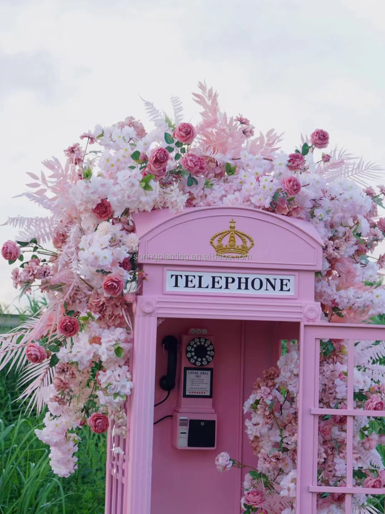 Buy Wholesale China Pink Telephone Booth Photography Props For Wedding ...
