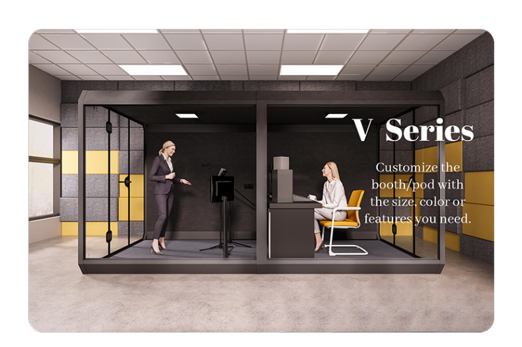 Buy Wholesale China 2 Seater Phone Booth Soundproof Work Booth For Team Easy Installation ...