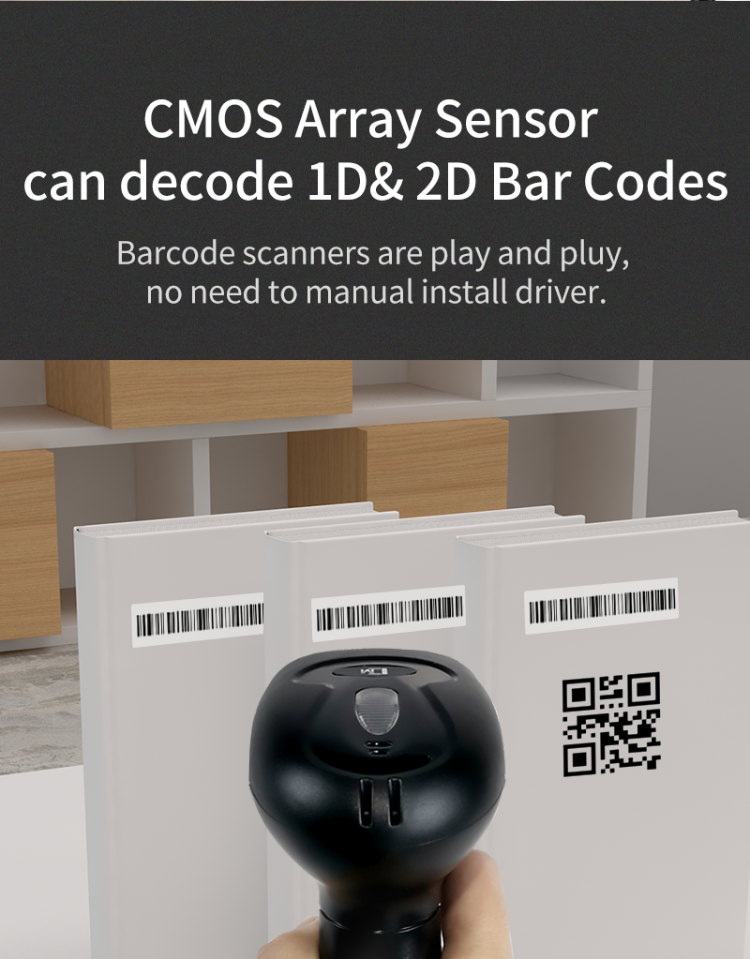 Buy Wholesale China 1d/2d Barcode Scanner Wired Handheld Usb Qr Code Scanner & Handheld Usb Qr ...