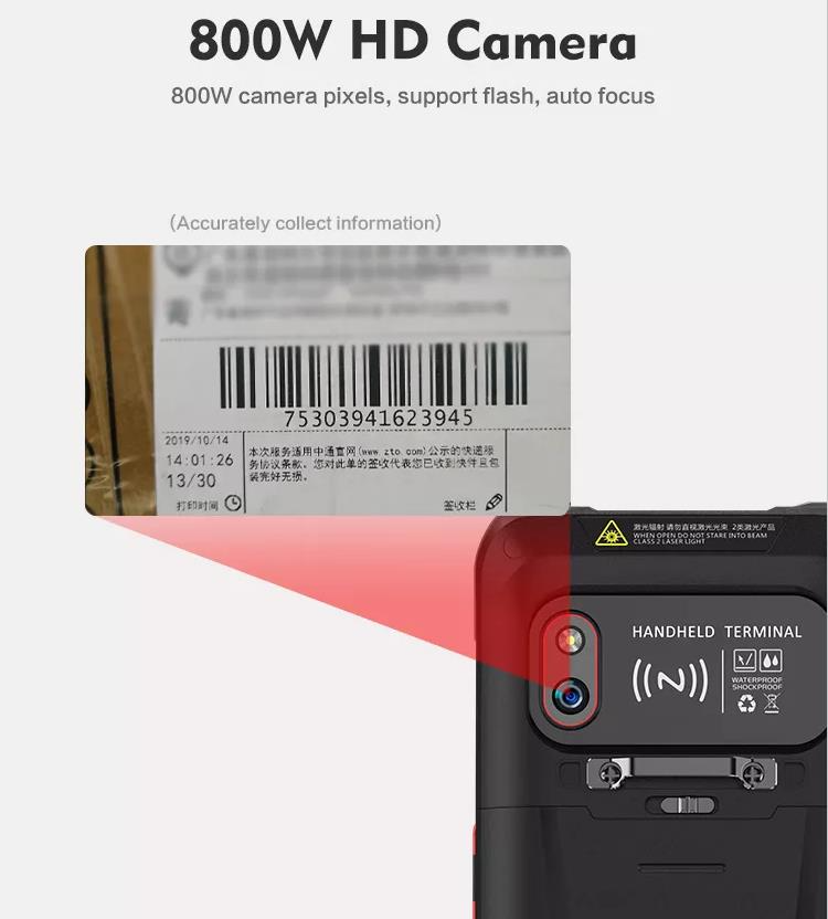 Zebra Software 1d/2d Pda Barcode Scanner Pda Nfc Industrial Rugged Handheld Terminal Android 9.0 ...