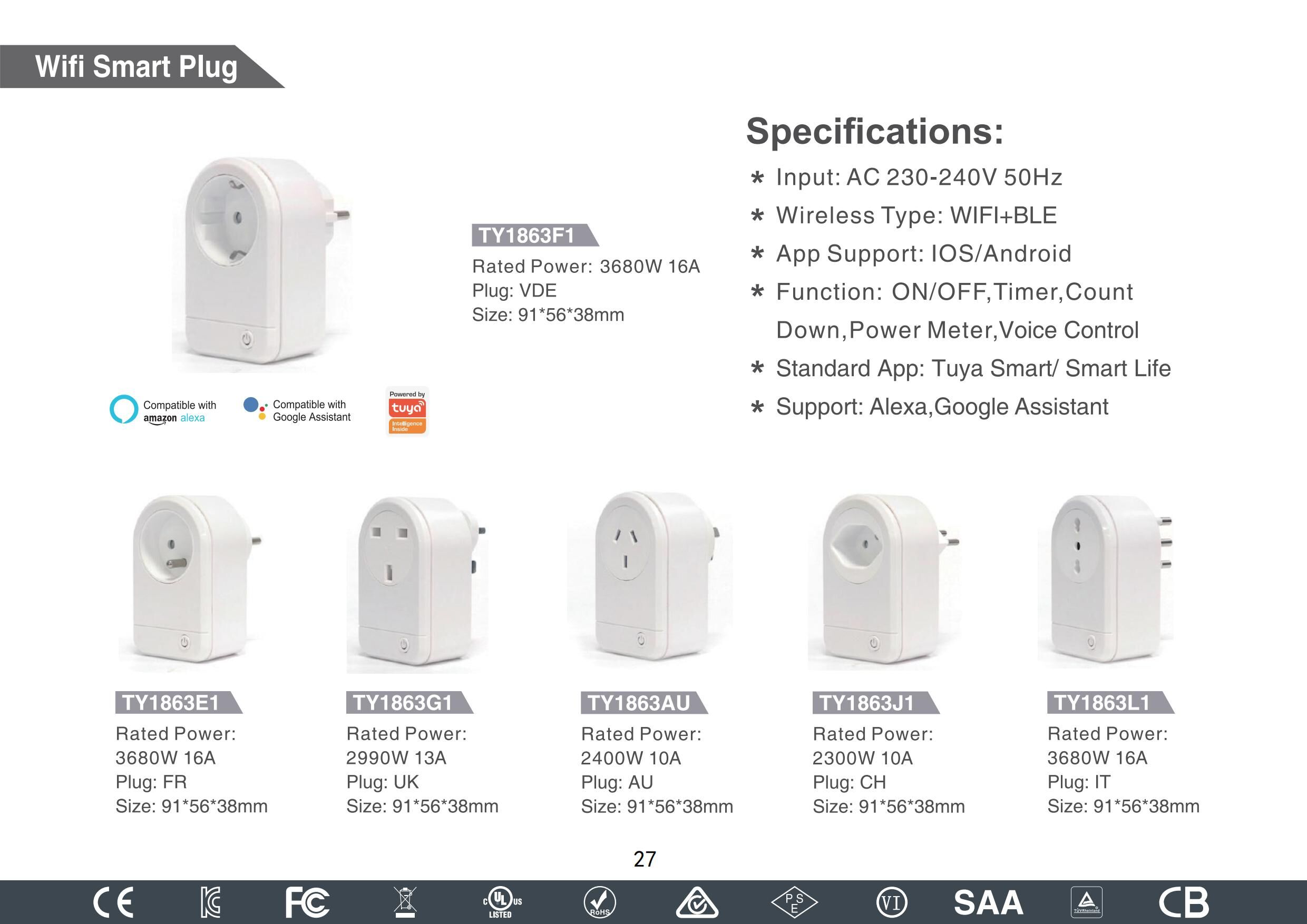 Buy Wholesale China 16a Italy 3 Round Pin Electrical Wifi Remote ...