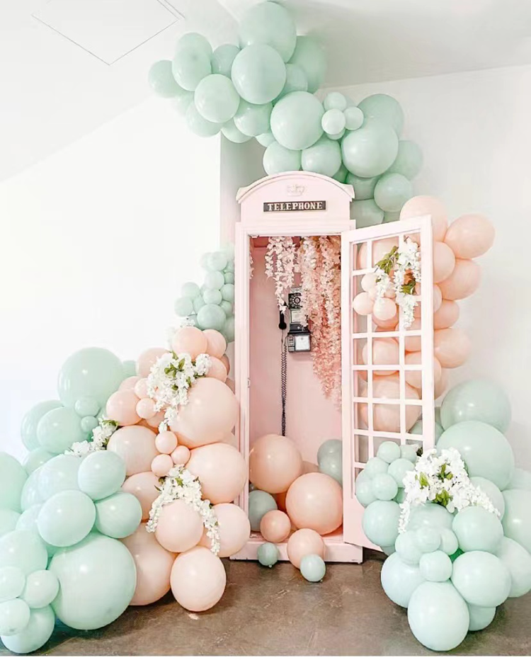 Buy Wholesale China Pink Phone Booth Wedding Outdoor Decoration ...