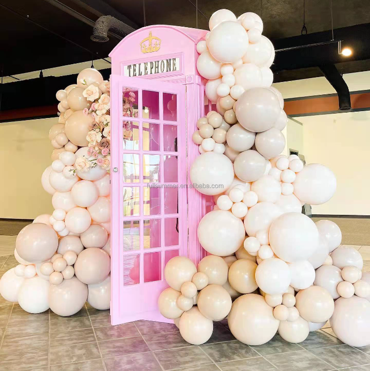 Buy Wholesale China Pink Phone Booth Wedding Outdoor Decoration ...
