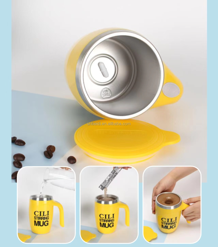 Self Stirring Magnetic Mug Automatic Self-stirring Coffee Cup Self Stirring Mug Auto Mixing ...
