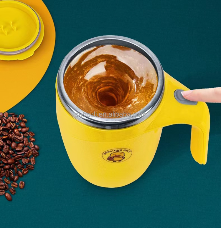 Buy Wholesale China Yellow Duck Automatic Self-stirring Coffee Cup Self Auto Mixing Magnetic ...
