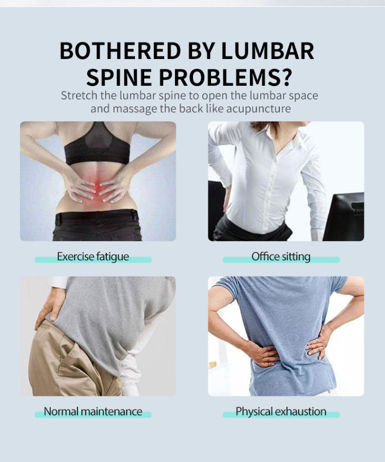 Adjustable Back Cracker Spine Deck Back Stretcher Pain Relief Products ...