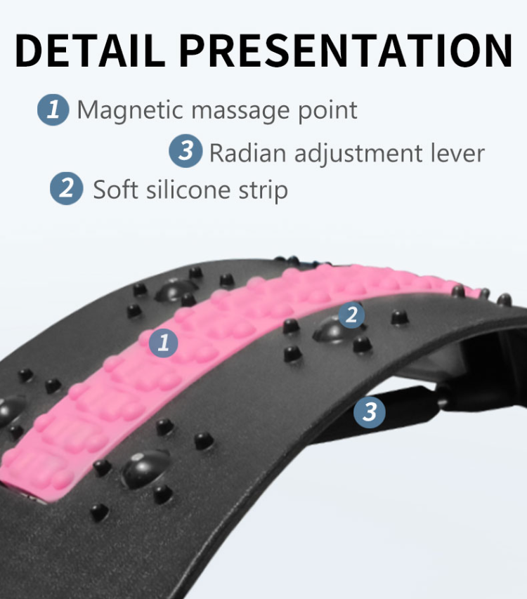 Adjustable Back Cracker Spine Deck Back Stretcher Pain Relief Products ...
