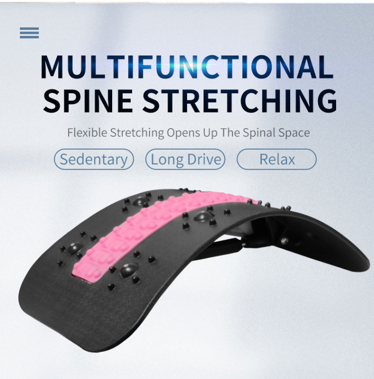 Adjustable Back Cracker Spine Deck Back Stretcher Pain Relief Products ...