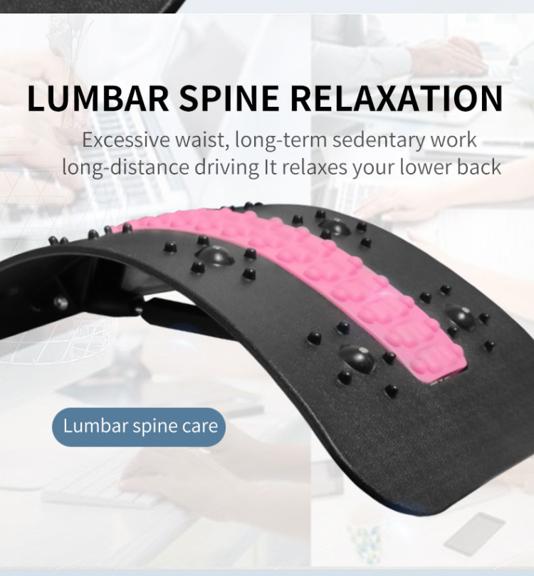 Adjustable Back Cracker Spine Deck Back Stretcher Pain Relief Products ...