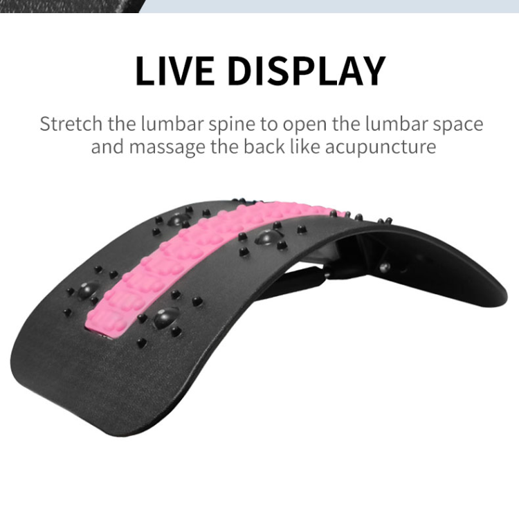 Adjustable Back Cracker Spine Deck Back Stretcher Pain Relief Products ...