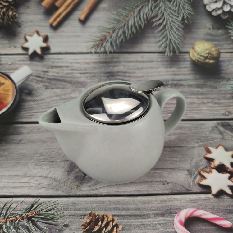 Buy Wholesale China Ceramic Red Round Teapot Wholesale Infuser ...