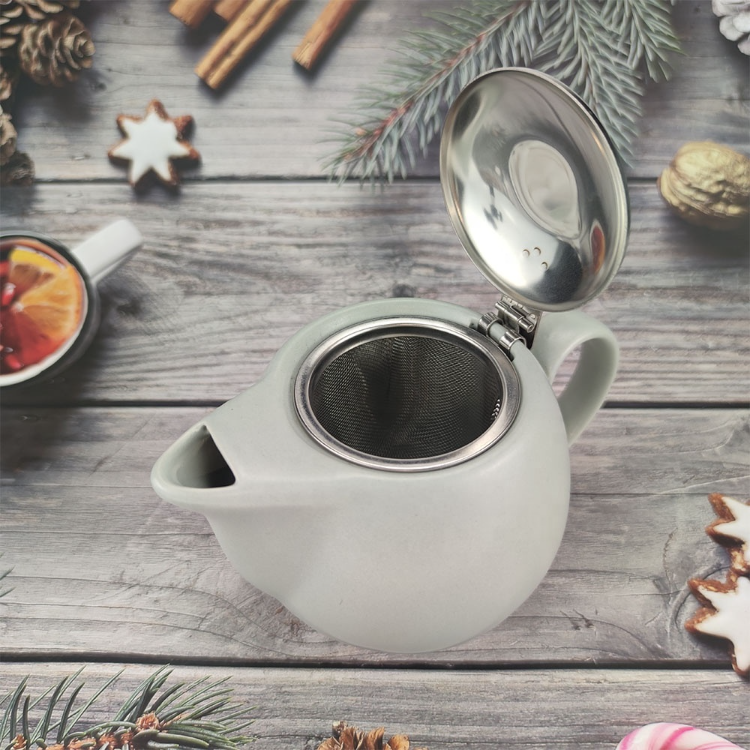 Buy Wholesale China Ceramic Red Round Teapot Wholesale Infuser ...