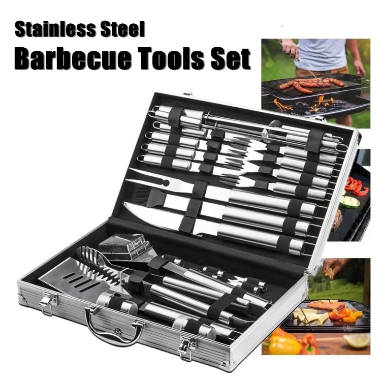 Buy Wholesale China 26pcs Barbecue Tool Set Stainless Steel Stick Fork ...