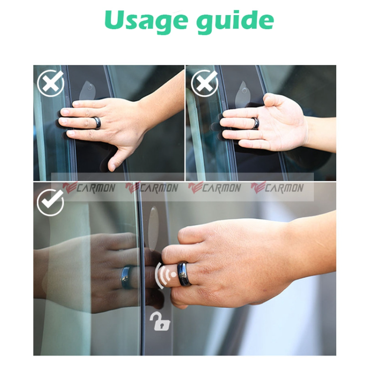 Ceramic Rfid Nfc Smart Ring Smart Ring Key For Tesla Model 3/model Y ...