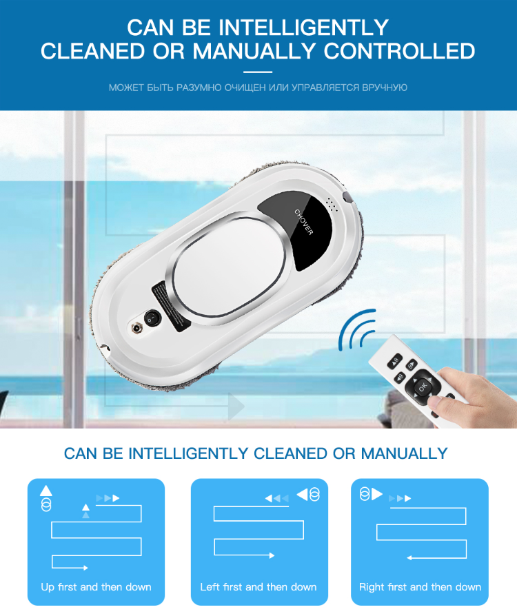 2021 New Product Robot Vacuum Window Cleaner Household Remote Control ...